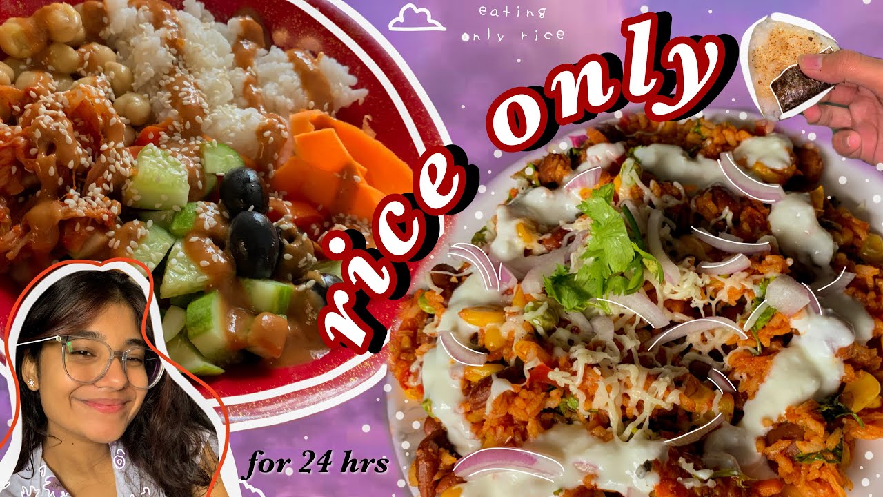 eating only rice for 24 hrs *rice is overrated?* | onigiri, Buddha bowl ...