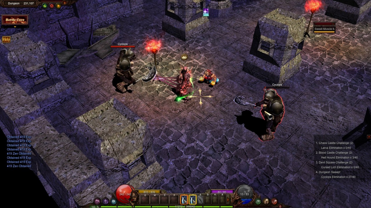 Mu Online - Dungeon Bug - YouTube
