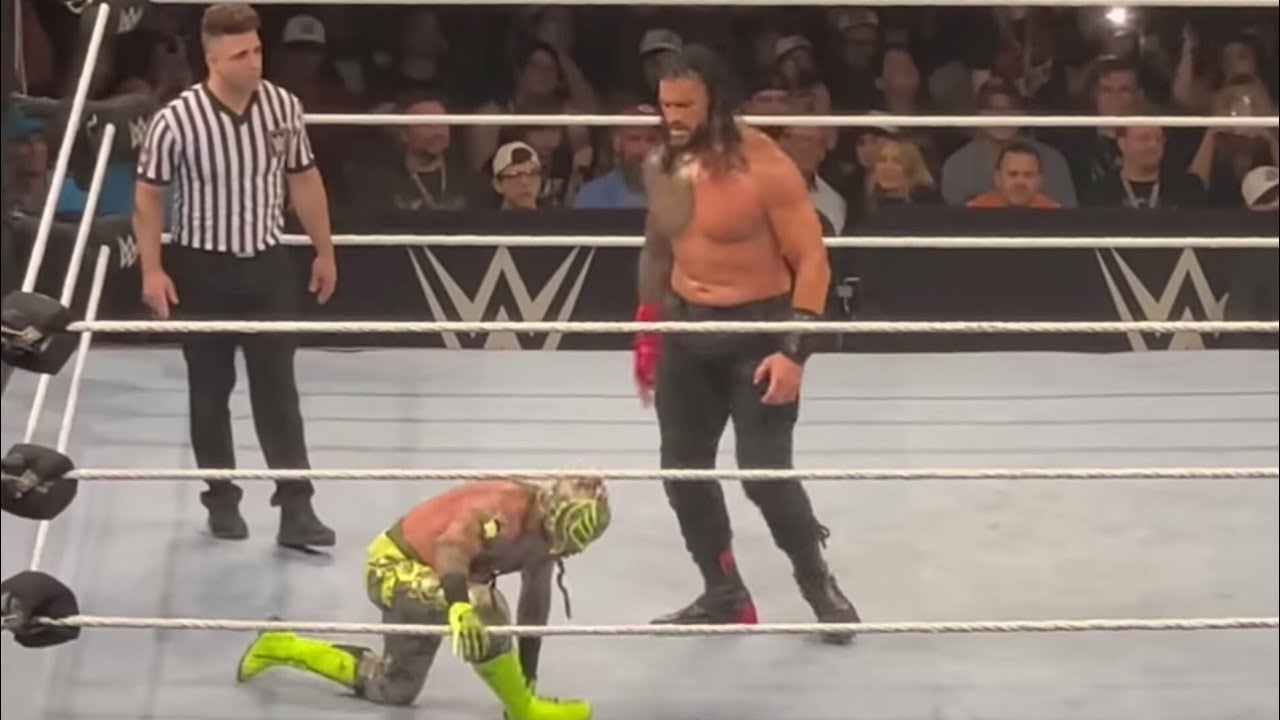 Roman Reigns Vs Rey Mysterio Undisputed Universal Championship Match ...