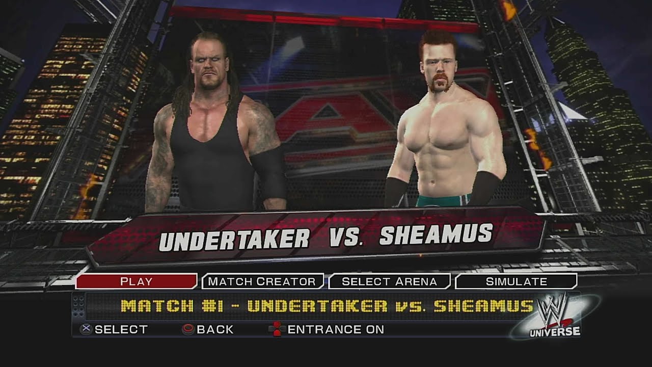 WWE SmackDown Vs Raw 2011 PS3 | UNDERTAKER Vs SHEAMUS - YouTube