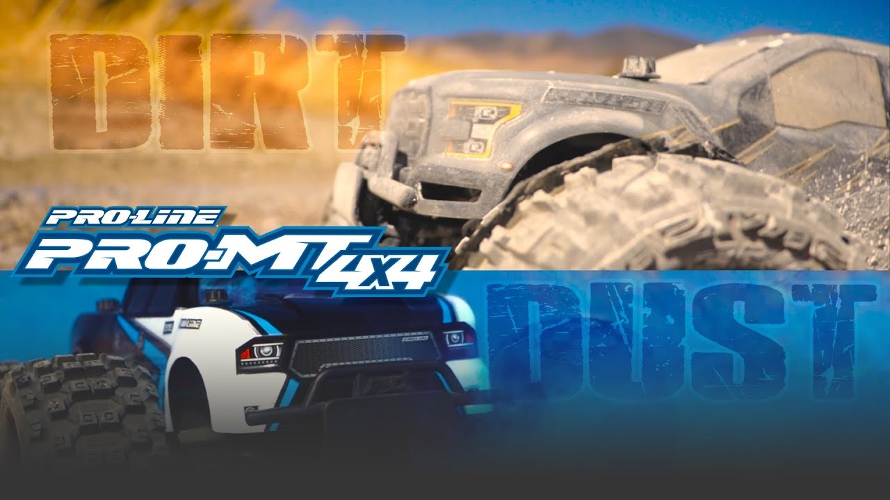 Pro-Line PRO-MT 4x4: Dirt & Dust - YouTube