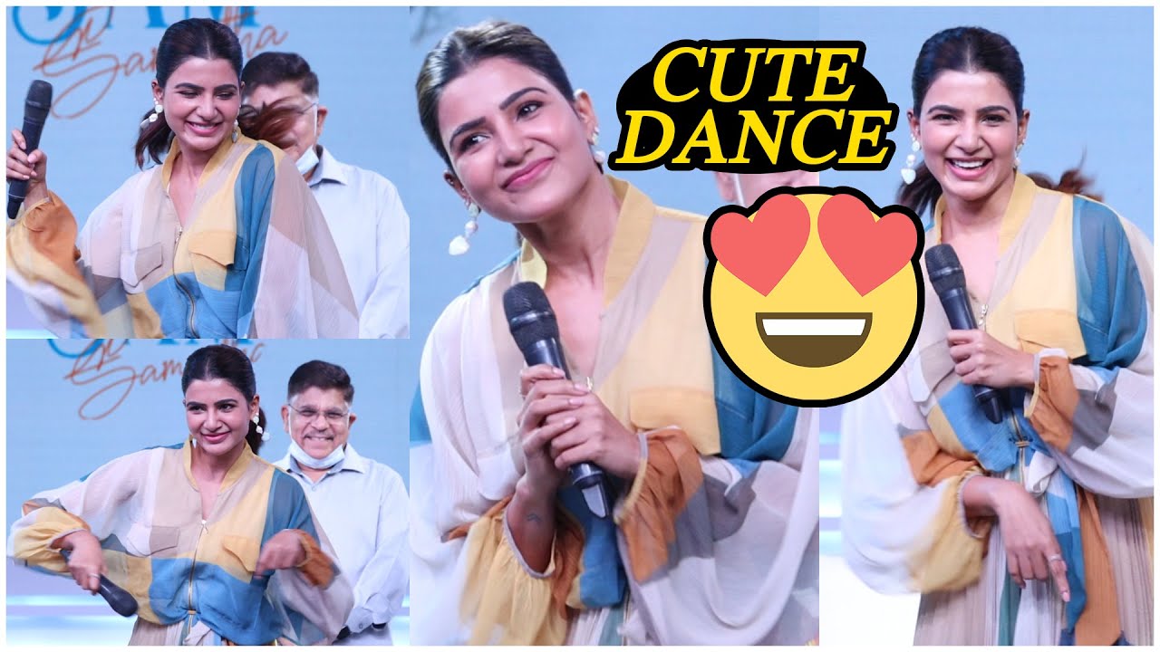 Samantha Akkineni Cute Dance Video @ Aha Press Meet | Samantha Dance ...