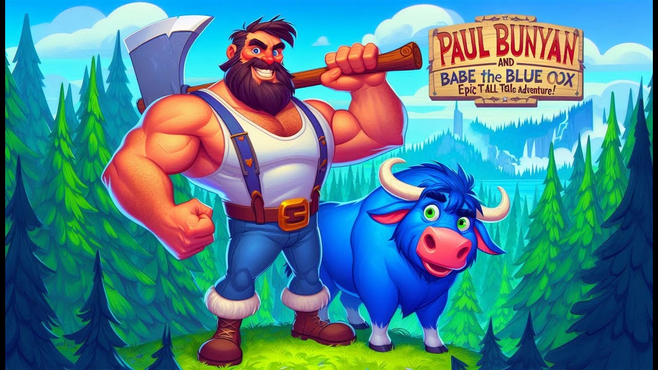 Paul Bunyan and Babe The Blue Ox | AI Animation | American Tales - YouTube