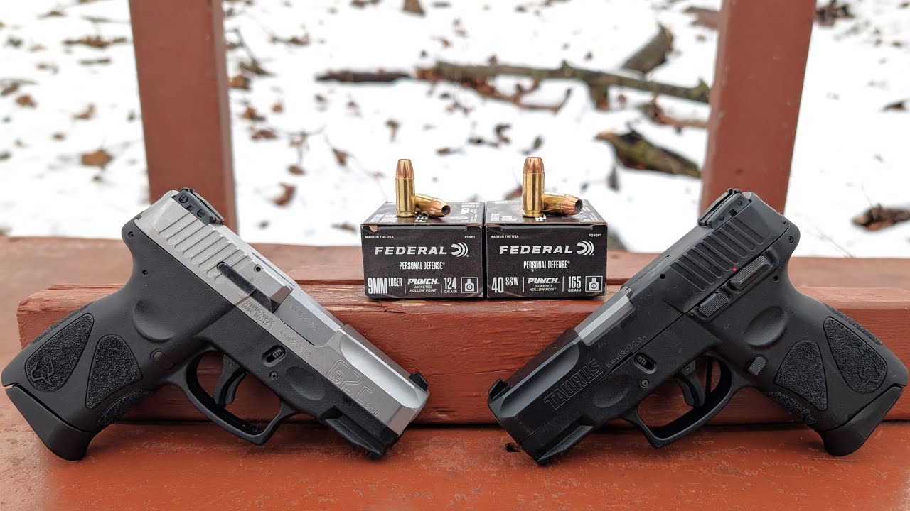 9mm VS .40 S&W in Subcompact Pistols - Federal Punch - YouTube