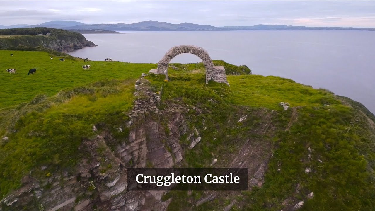 Flying through Cruggleton Castle - YouTube