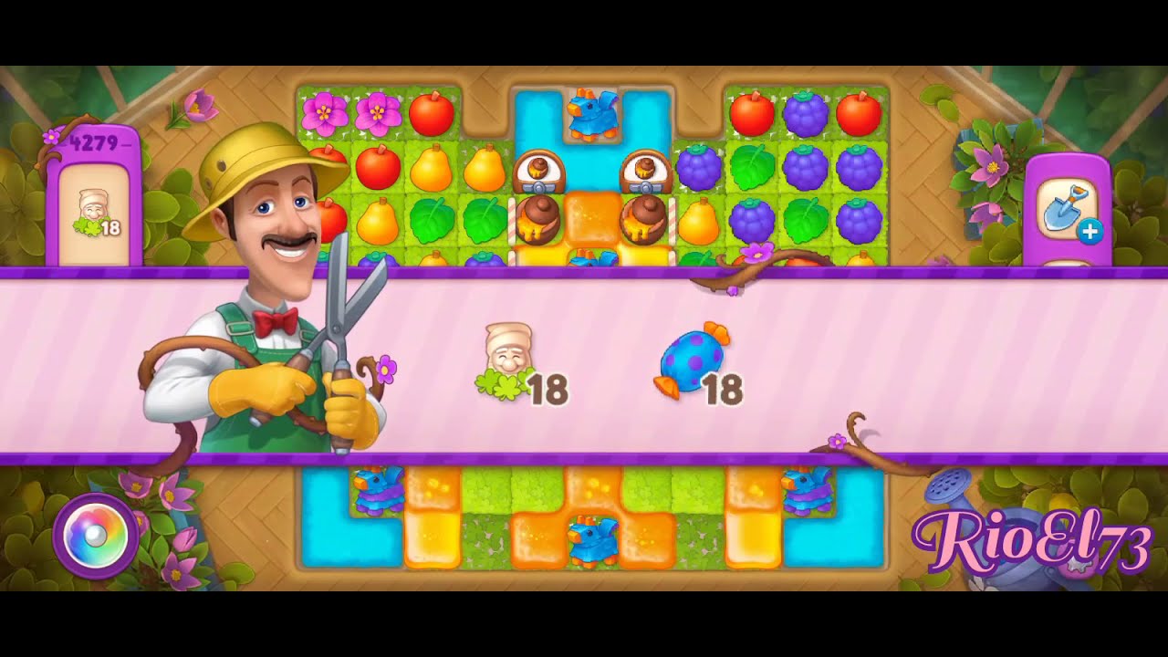 Gardenscapes Super hard level 4279 Gameplay - YouTube