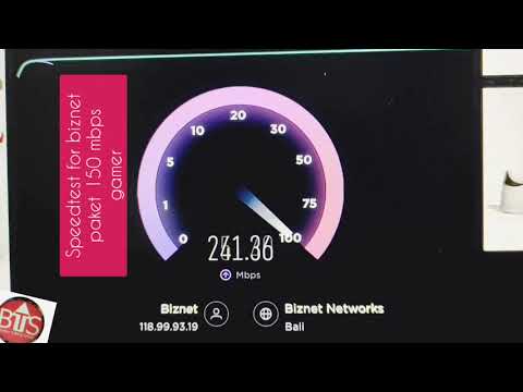BIZNET HOME 150Mbps Internet Speedtest GANTI Router - YouTube