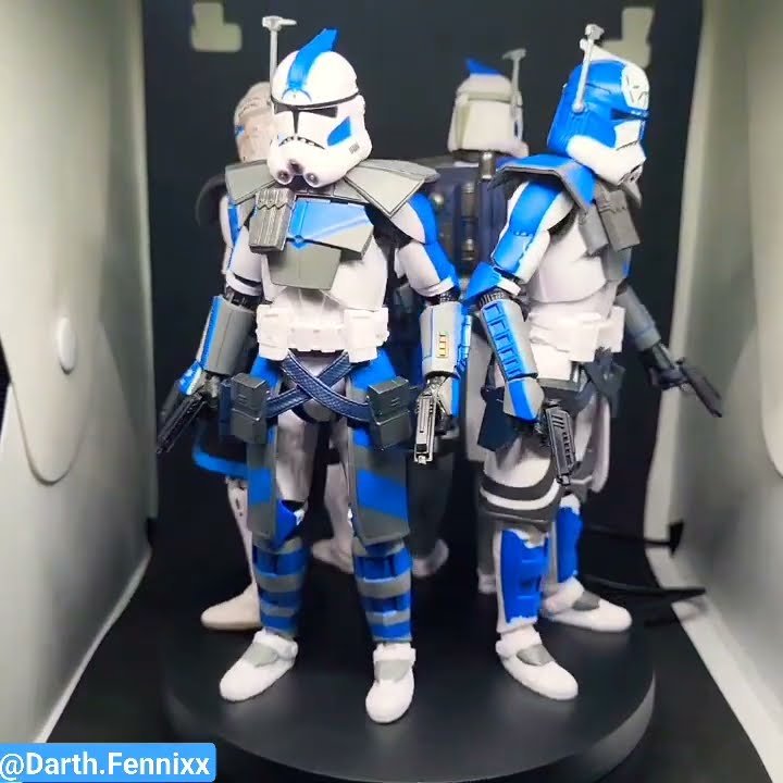 star wars black series jesse, echo, fives y rex #starwars #shortvideo # ...