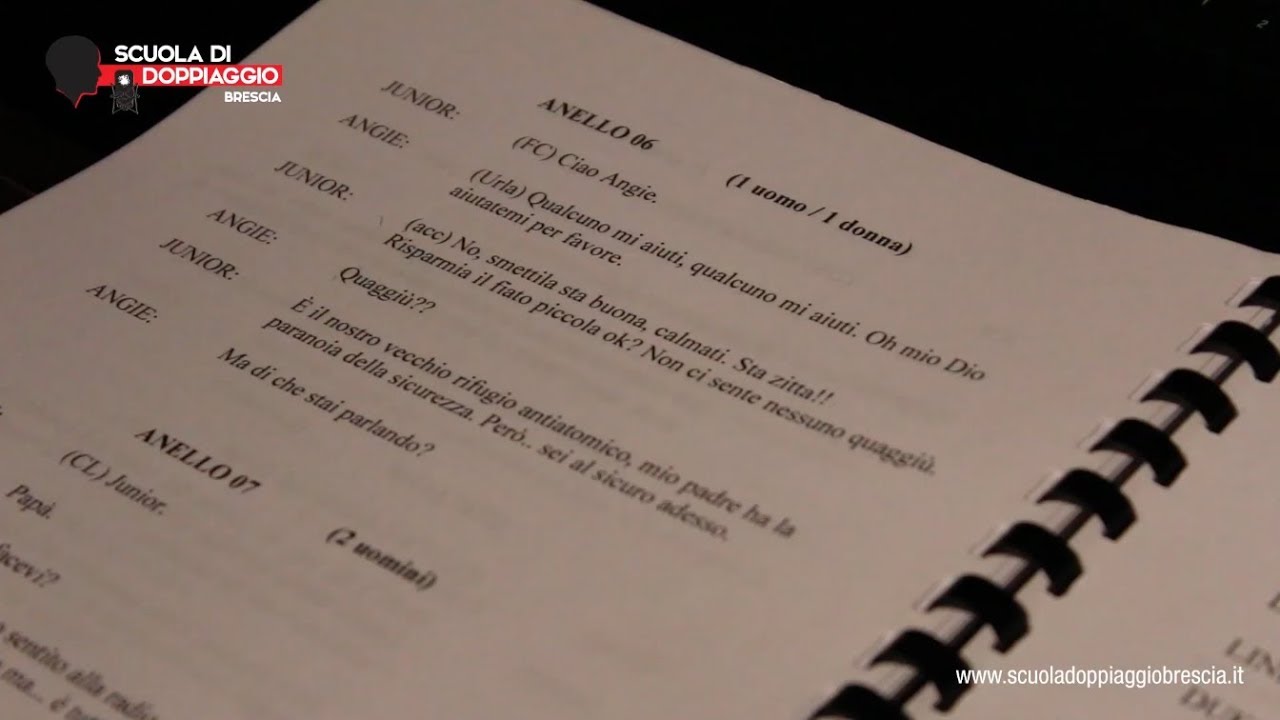 Il copione da doppiaggio - YouTube