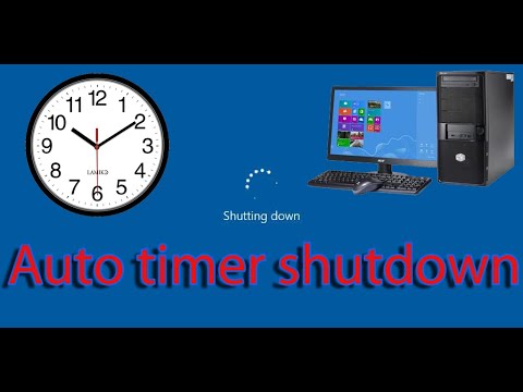 How to set the Auto shutdown timer in windows 10 - YouTube