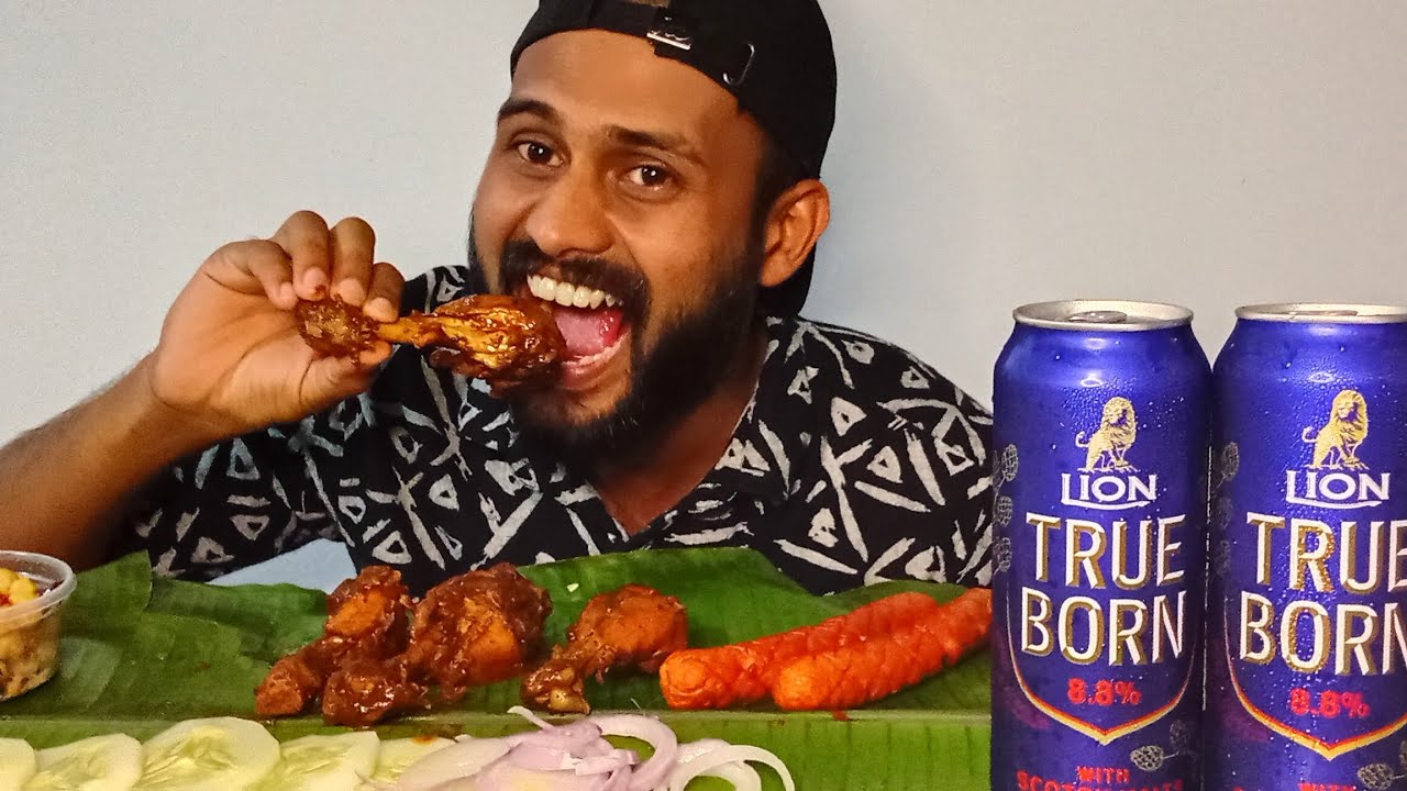 Beer mukbang| Lion True Born| අලුත් එක ට්‍රයි කාලාද ළමයි? 🍺😁😍 - YouTube