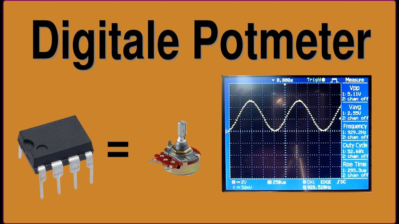 Digitale Potmeter Mcp41010 Zonder Extra Library Youtube