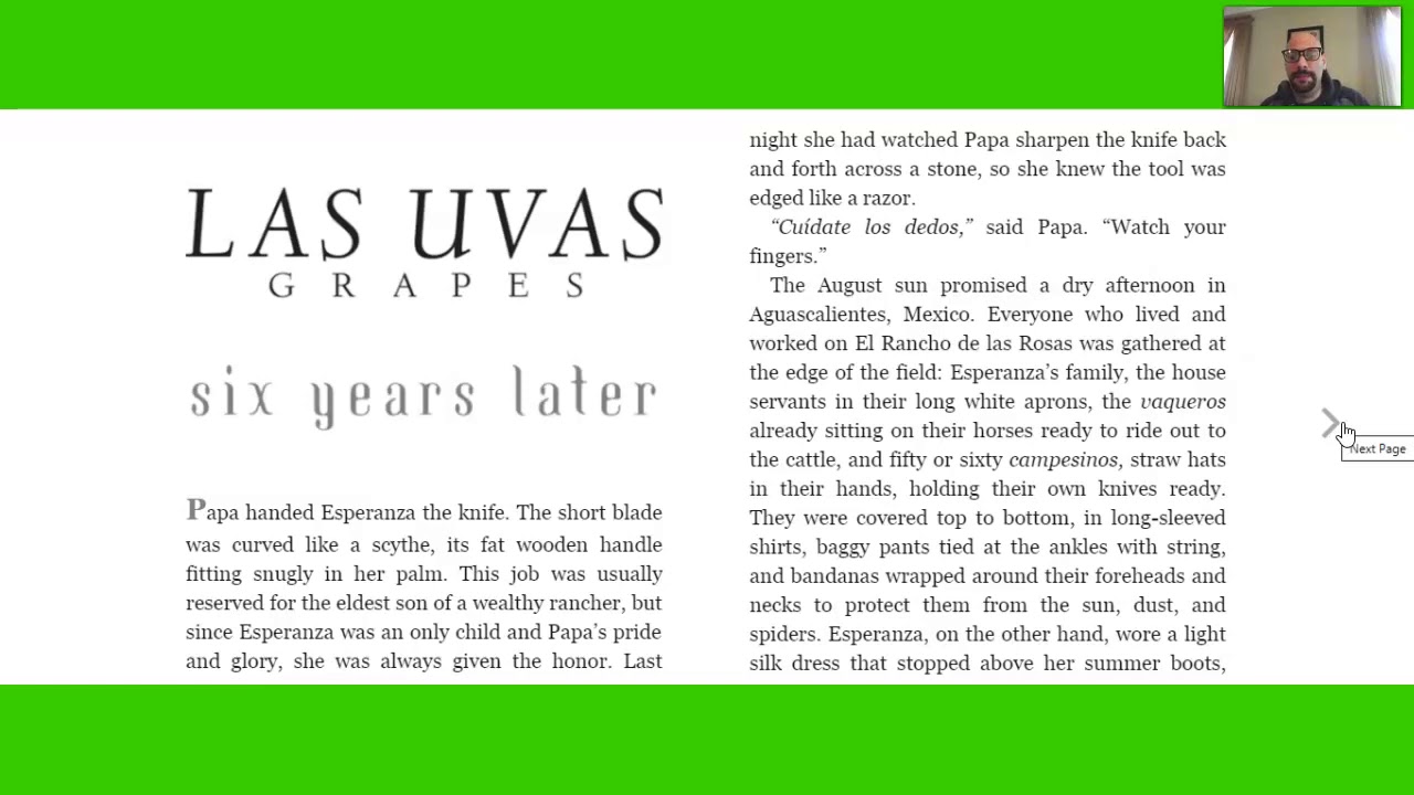 Esperanza Rising Chapter 2 Part 1 - YouTube