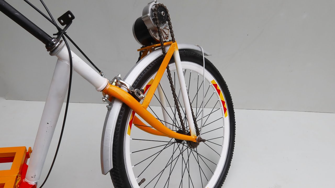 Build An Amazing Electric Bike From A Piece Of Damaged Bike | Using ...