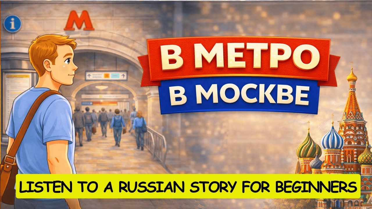 Russian Listening Practice | I Am in the Moscow Metro (Slow Russian A1 ...