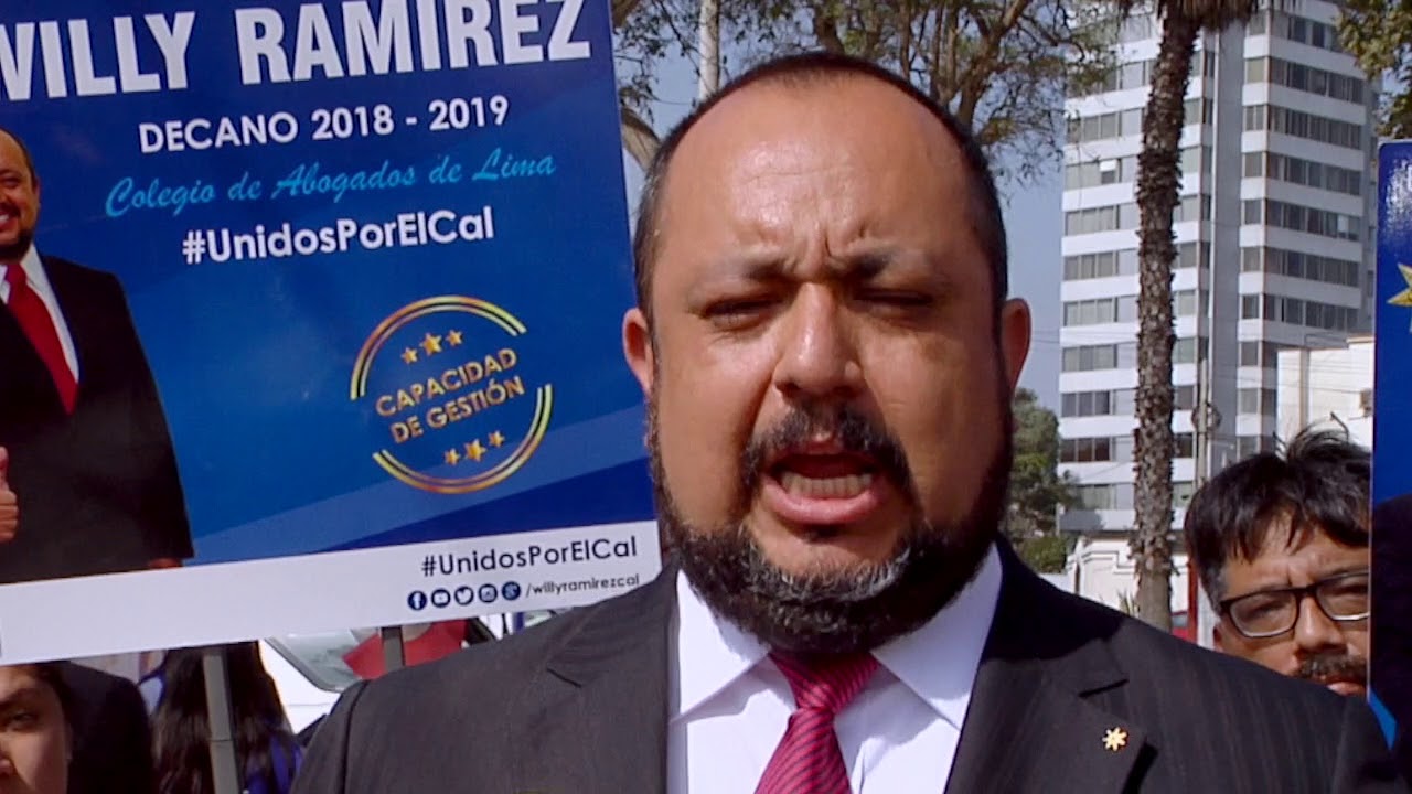 WILLY RAMIREZ CANDIDATO AL COLEGIO DE ABOGADOS PROTESTA POR TACHAS ...