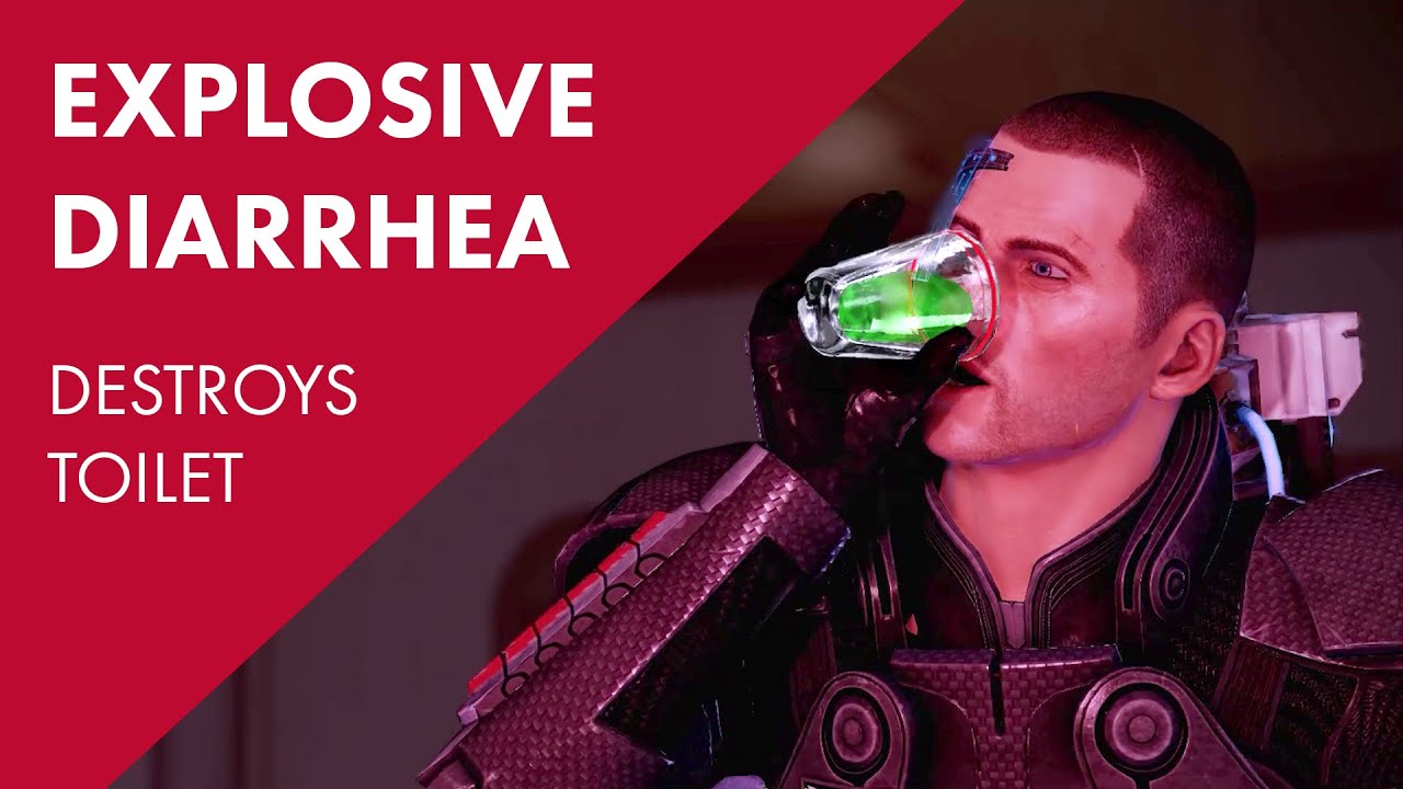 Commander Shepard got explosive diarrhea before suicide mission - YouTube