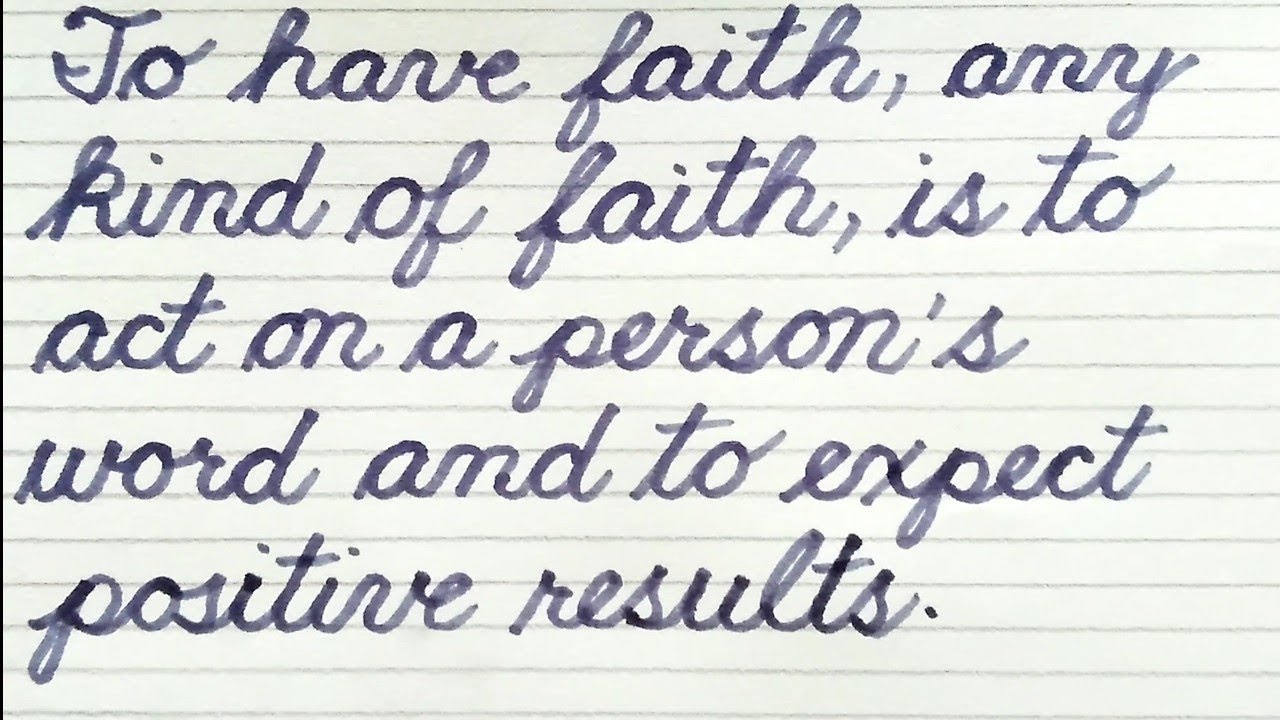 Food For Thought | English Cursive Handwriting | Learn How To Write ...