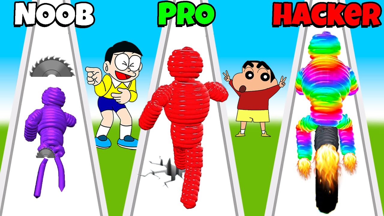 Shinchan And Nobita Run For Rope 😂😍|| Funny Game Rope Man 3d ...