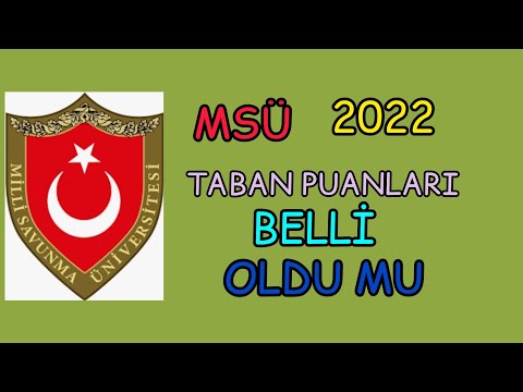 MSÜ 2022 Taban Puanları Belli Oldu Mu