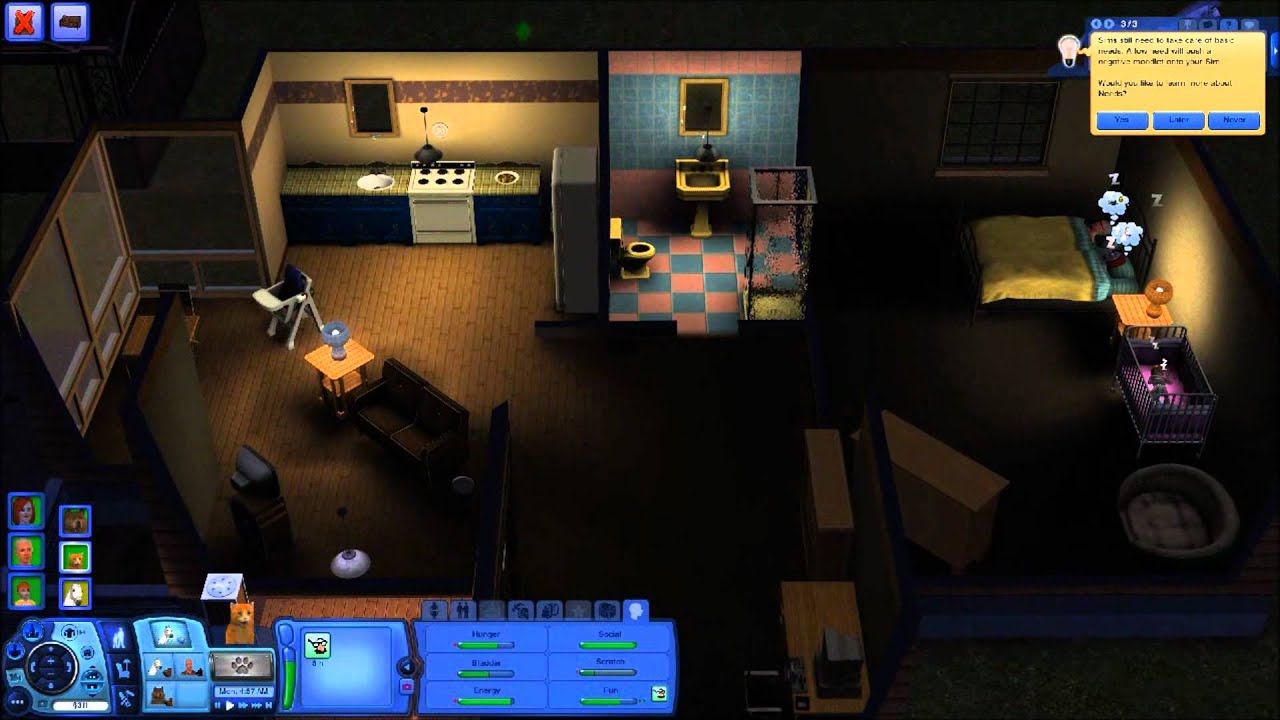 The Sims 3 with Barry - Part 6: Bilbo likes to run around the house ...