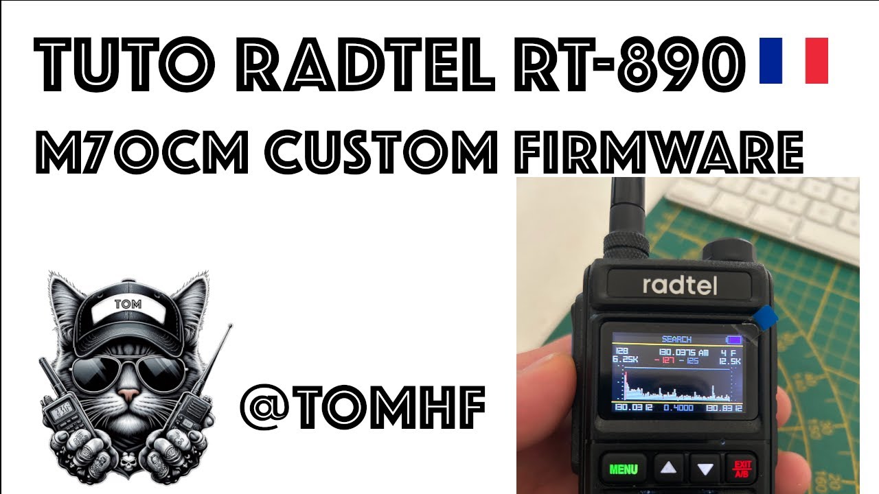 TUTO RADTEL RT-890 M7OCM Spectrum Custom firmware - YouTube