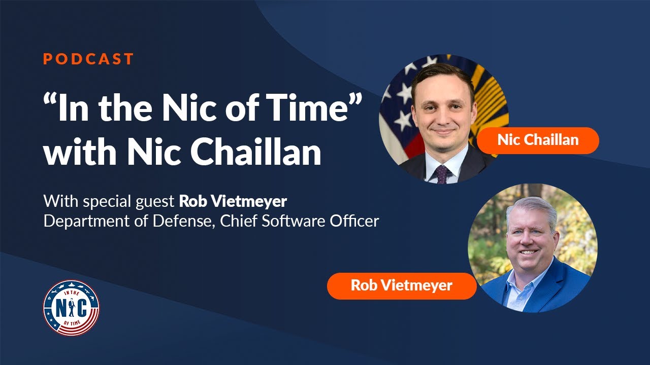 Let's meet the new DoD Chief Software Officer, Rob Vietmeyer! - YouTube