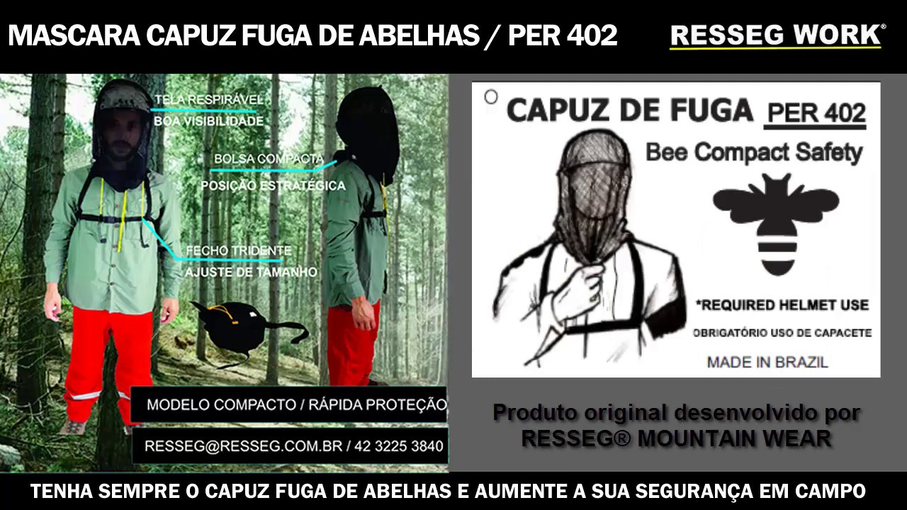 CAPUZ FUGA DE ABELHAS PER402 - YouTube