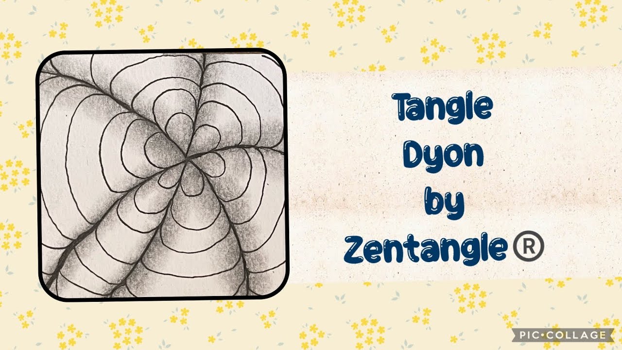 Tangle Dyon by Zentangle®️ Zentangle patterns tangles art - YouTube