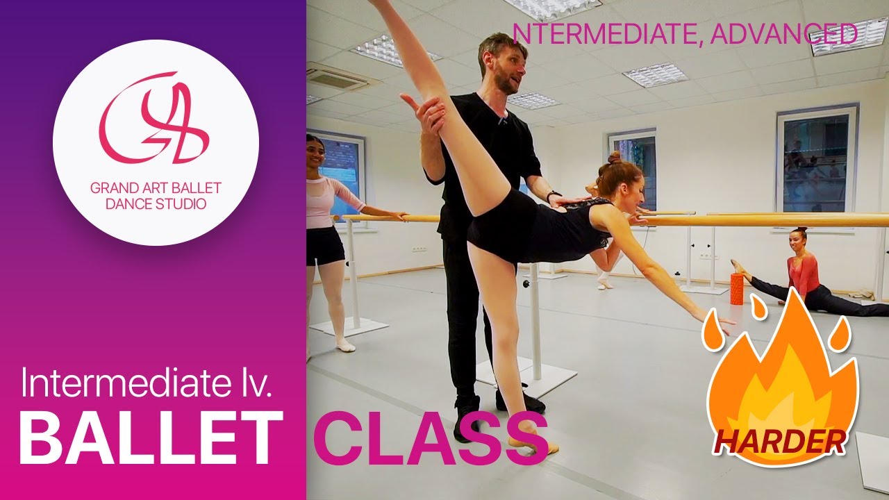 BALLET CLASS: Harder class for intermediate enthusiasts - YouTube