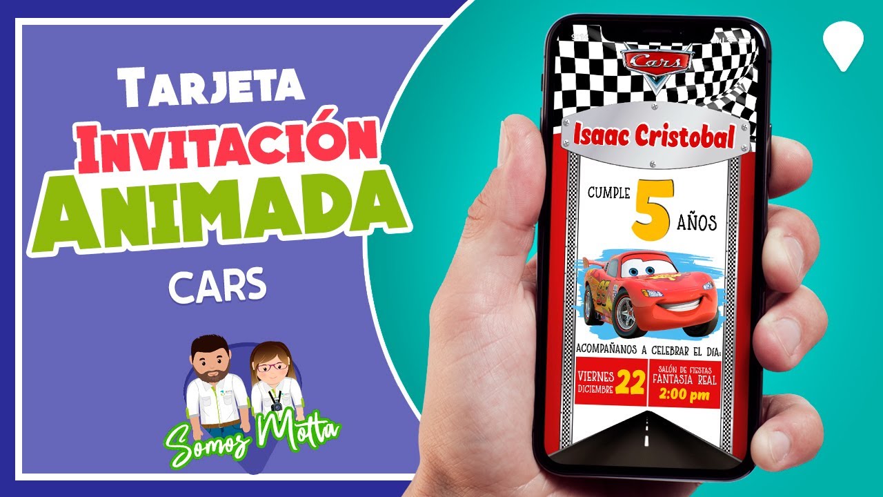 Invitaciones Cars Gratis Para GRATIS] Video Invitación Cars Editable
