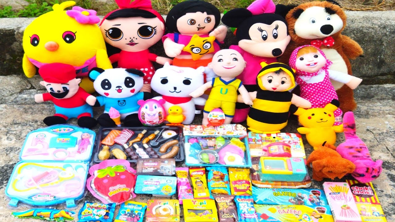 Wow! Permen yupi candy lolipop hellokitty Marshmallow Doraemon Boneka ...