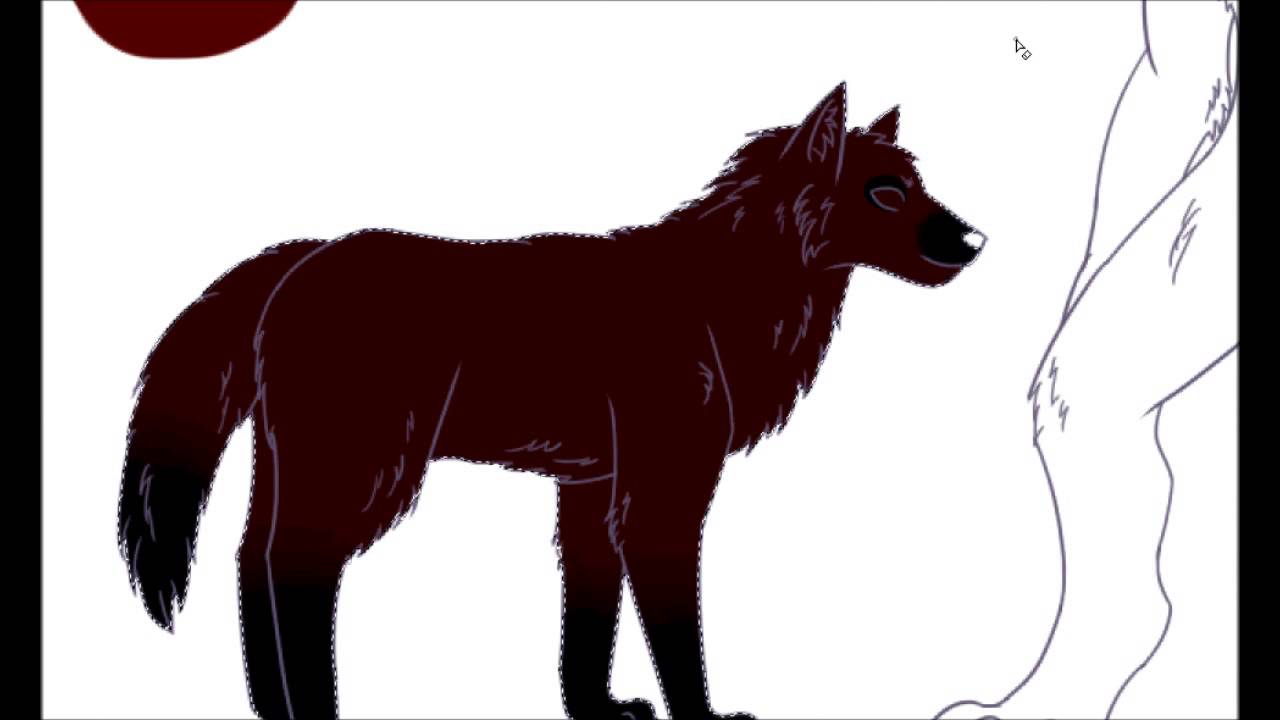 Werewolf speed-paint - YouTube