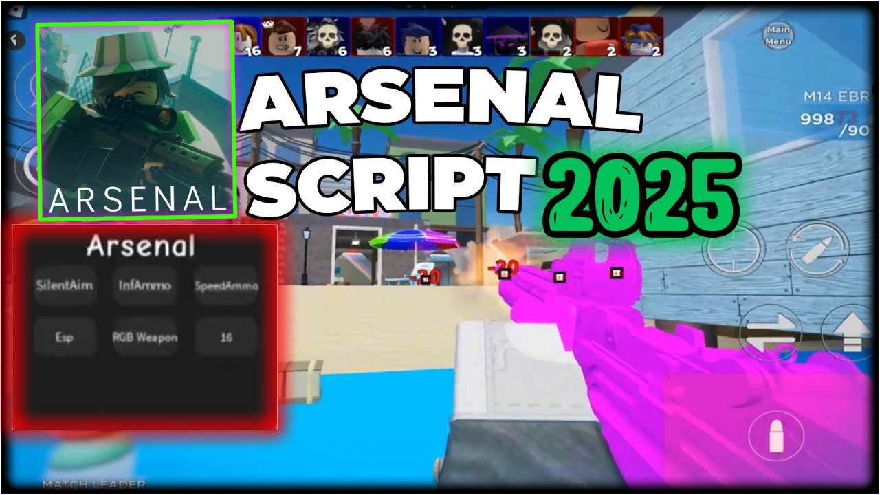 ROBLOX Arsenal Script / Hack | Silent Aim, Aimbot, Gun Mods *2025 ...