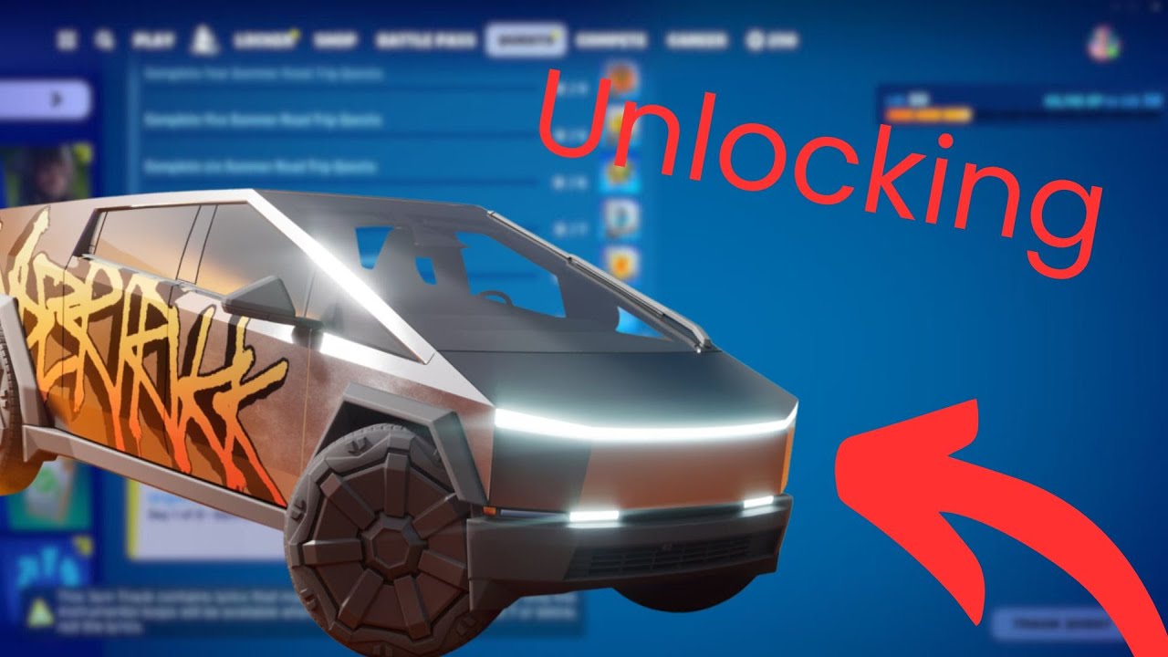 Unlocking New Fortnite CyberTruck - YouTube