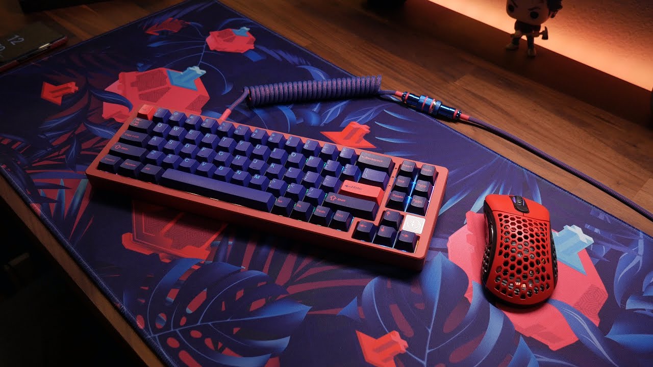 YUNZII AL71 Red Keyboard Unboxing, Add GMK laser keycaps By drop. - YouTube