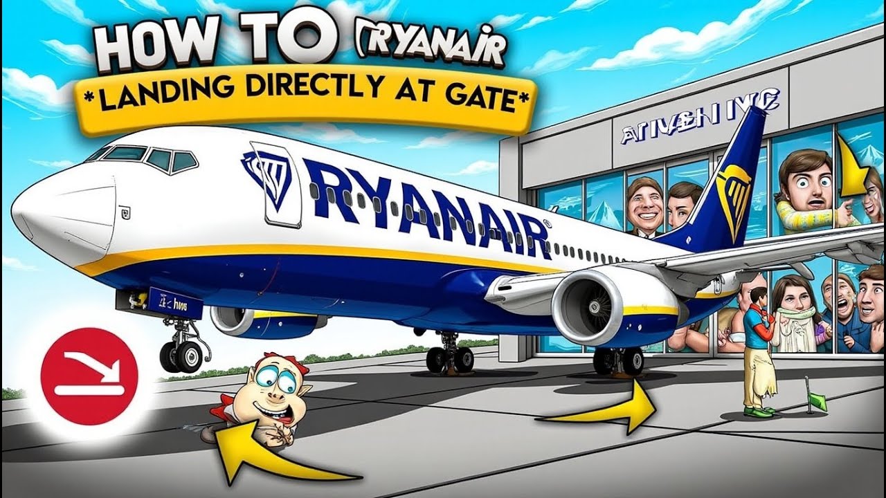 How To Ryanair | Landing At Gate | Ryanair Tutorial - YouTube
