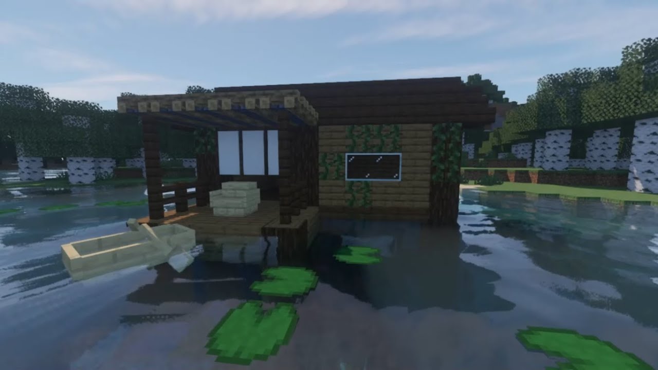 COMO HACER UNA CASA EN EL LAGO | MINECRAFT TUTORIAL - YouTube