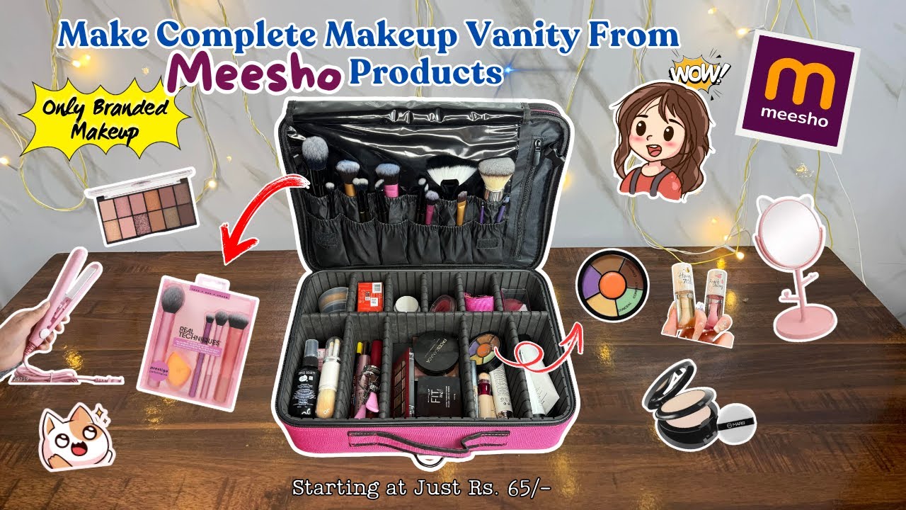 Let’s make complete “MAKEUP VANITY” from Meesho products 😍 Starting at ...
