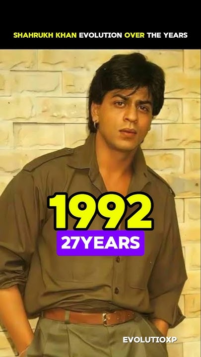 Shah Rukh Khan Age Wise Evolution (1989-2024) #srk #evolution # ...