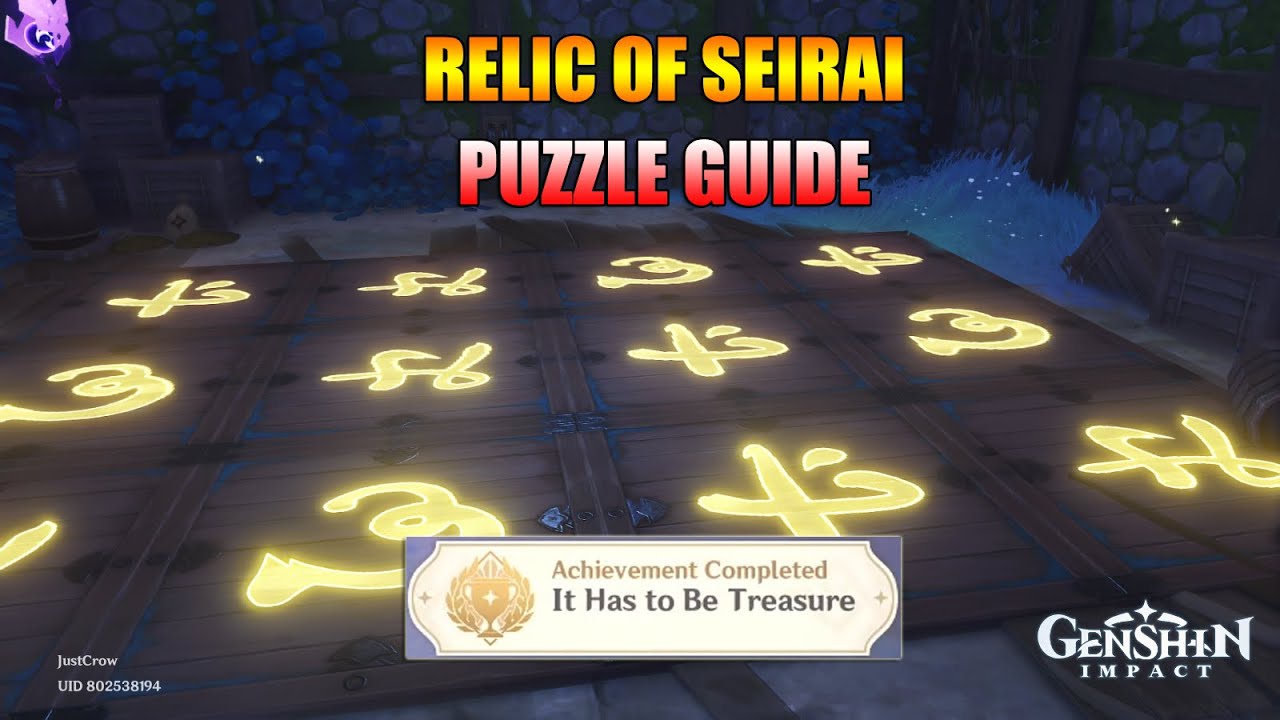 Relic of Seirai Rune Puzzle Guide | Genshin Impact - YouTube