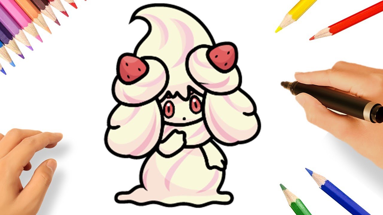 HOW TO DRAW ALCREMIE | DRAWING POKÉMONS - YouTube