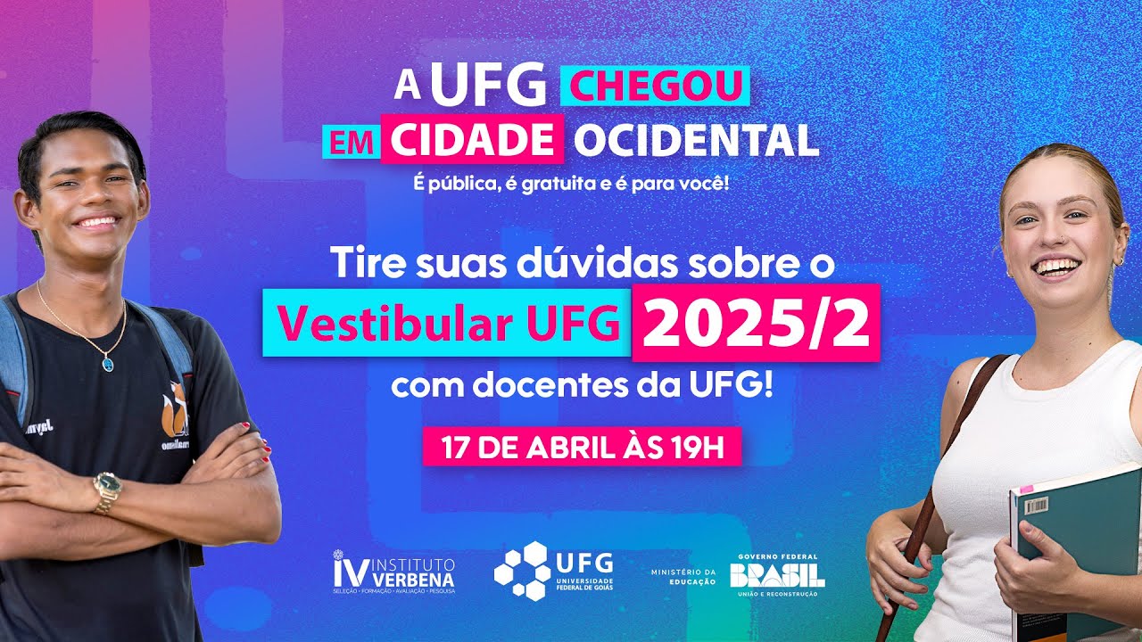 Tire suas dúvidas - Vestibular UFG Campus Cidade Ocidental 2025/2 - YouTube