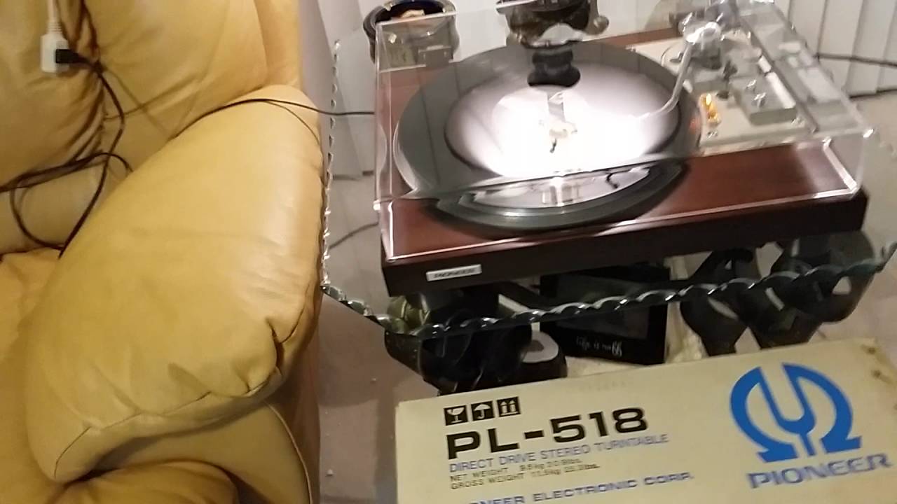 Pioneer pl 518 turntable - YouTube