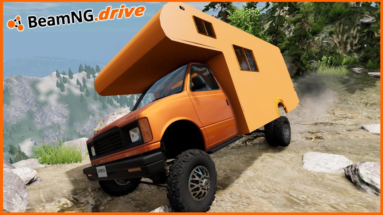 BEAMNG.DRIVE MP | CRAZY CAMPERS TAKE ON OFFROAD TRAIL (DAY 2) - YouTube