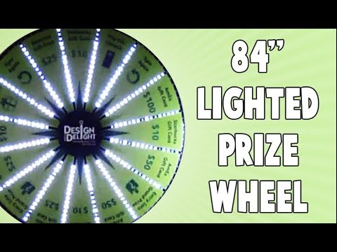 84" LED prize wheel - YouTube