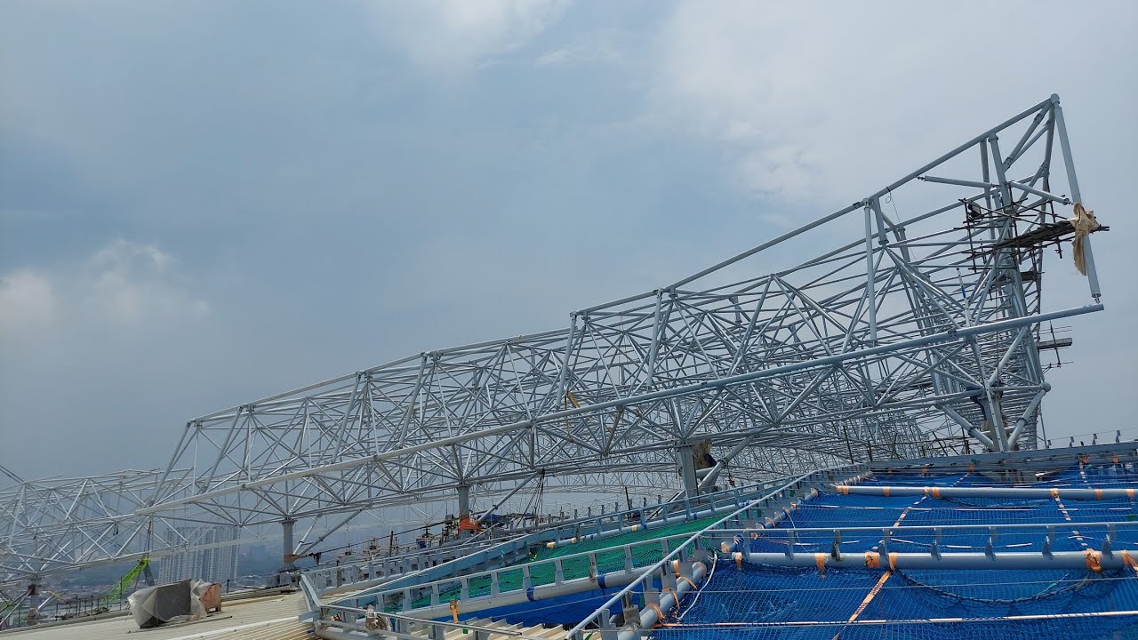 MANTAP‼️SEGMEN 1 DAN 2 TERSAMBUNG TERLIHAT MODEL GELOMBANG ATAP MEMBRAN ...