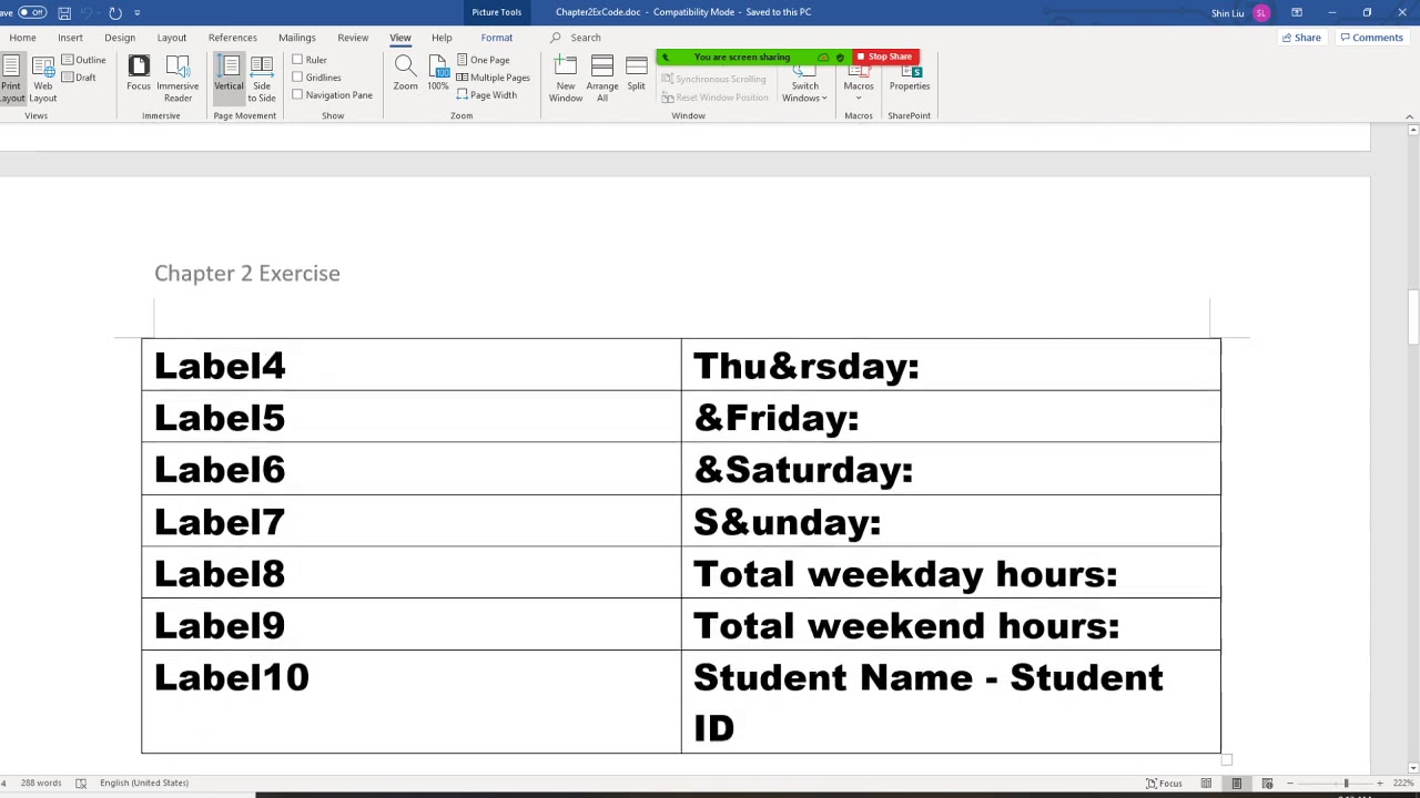 Visual Basic programming , application to calculates the total weekday ...
