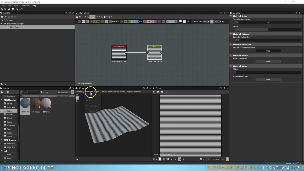 Les nouveautés de Substance Designer 6: 10-Le Curve Node - YouTube