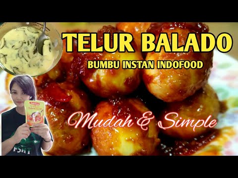TELUR BALADO BUMBU INSTAN INDOFOOD || RESEP TELUR BALADO MUDAH DAN ...